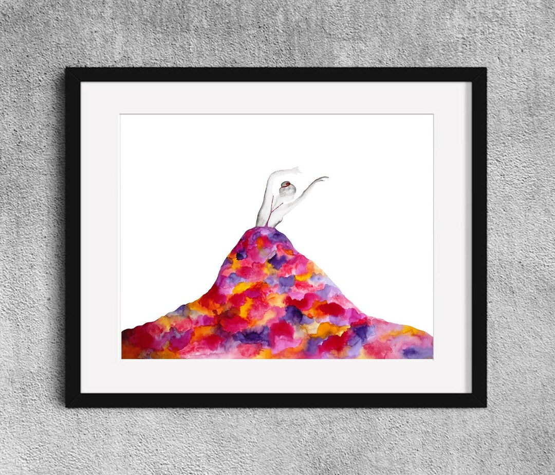 The Pampered Lady - Gift for Her - Fashion Art - Dancer Painting ...