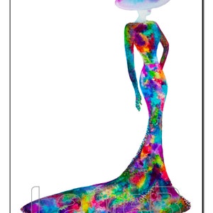 The Classy Lady Fine Art Print Watercolor Painting Gift for Her Woman ...