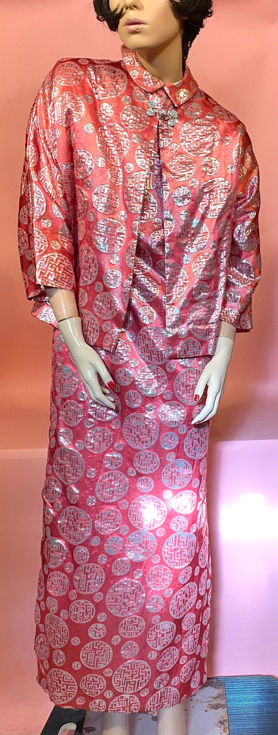 Vintage 1960’s Cheongsam Dress with Matching Bolero J… - Gem