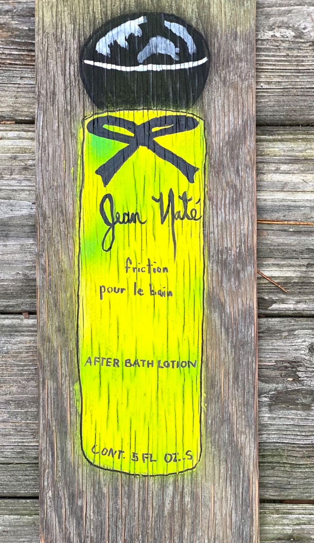 Vintage Image of JEAN NATE Body Splash friction Painting on - Etsy