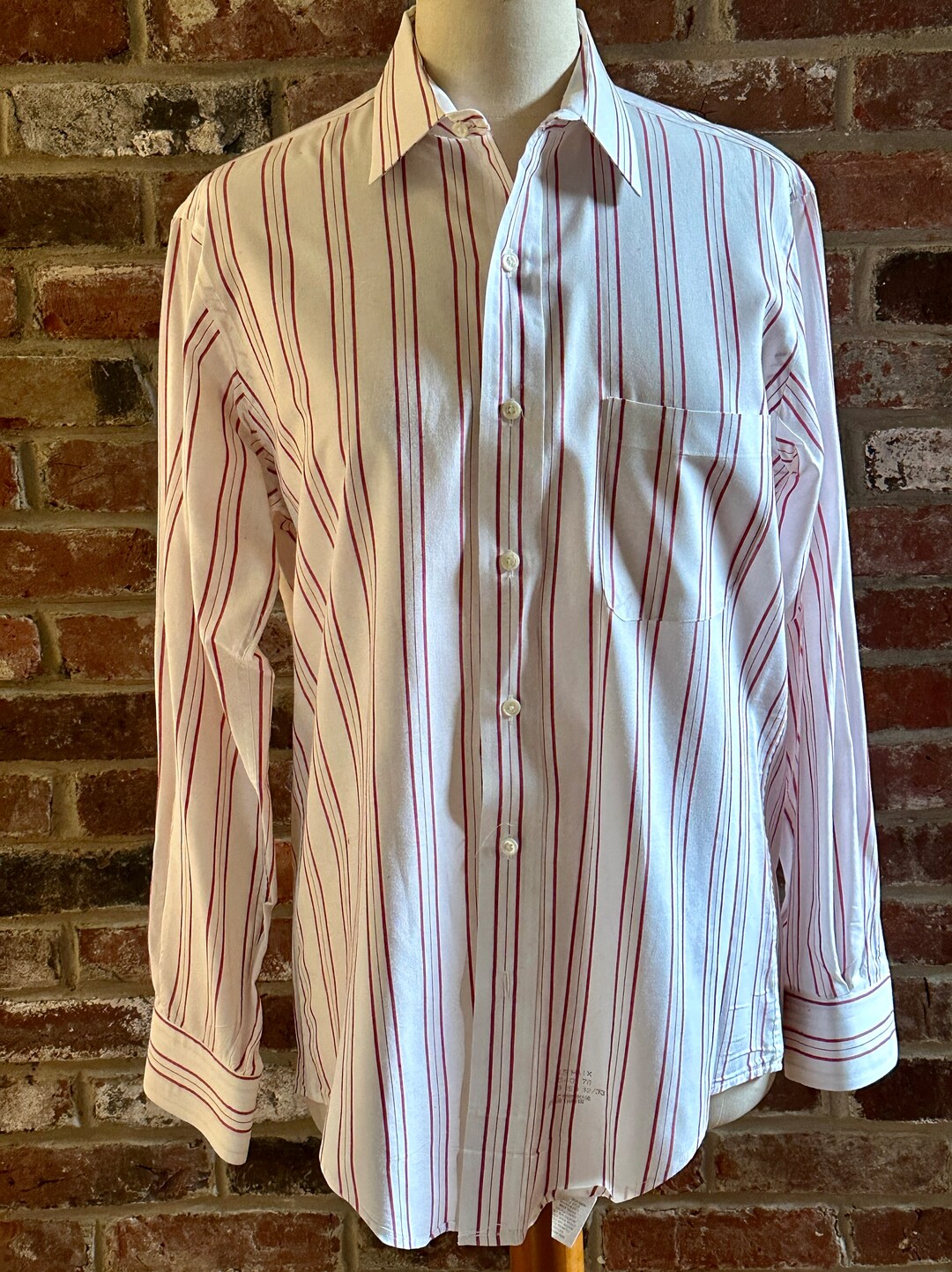Vintage Men’s PURITAN of CAPE COD White & Red Striped Button up Shirt ...