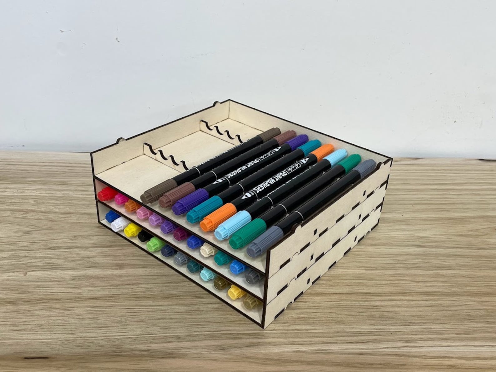 Stacking Trays for Markers, Pens, Pencils and More - Laser File - Etsy