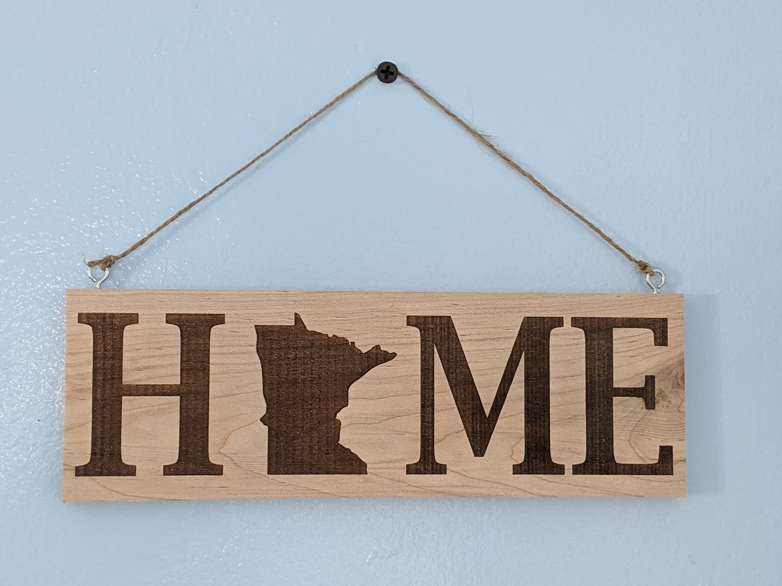 Minnesota Home Sign MN Wood Sign MN Housewarming Gift - Etsy