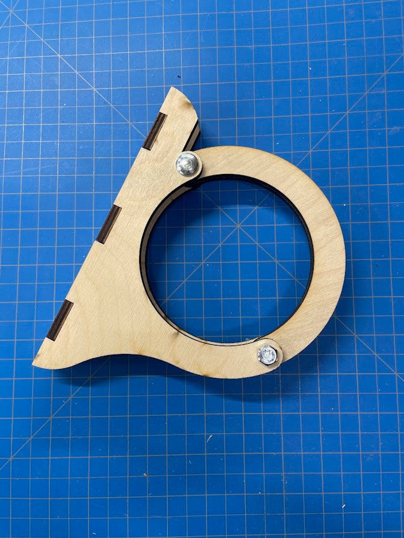 Four Inch Round Duct Brackets - Laser Ready File for 1/4" or 6mm ...