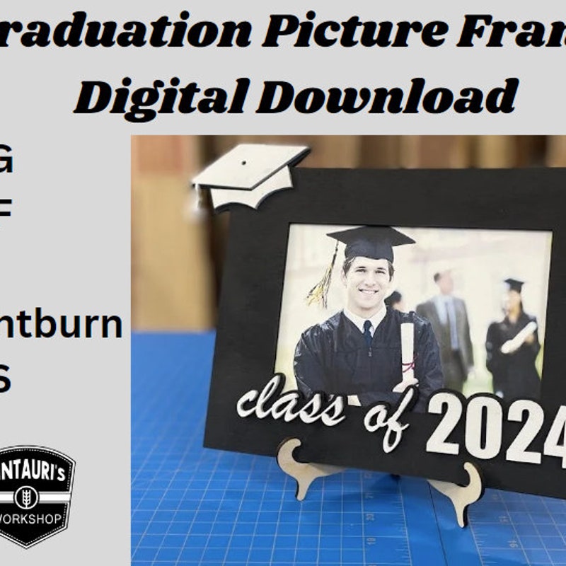 Graduation Picture Frame Laser File - Etsy