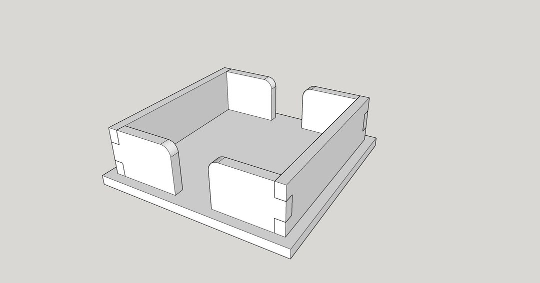 Laser Cut 4" Slate Tile Coaster Caddy (digital Files) - Etsy