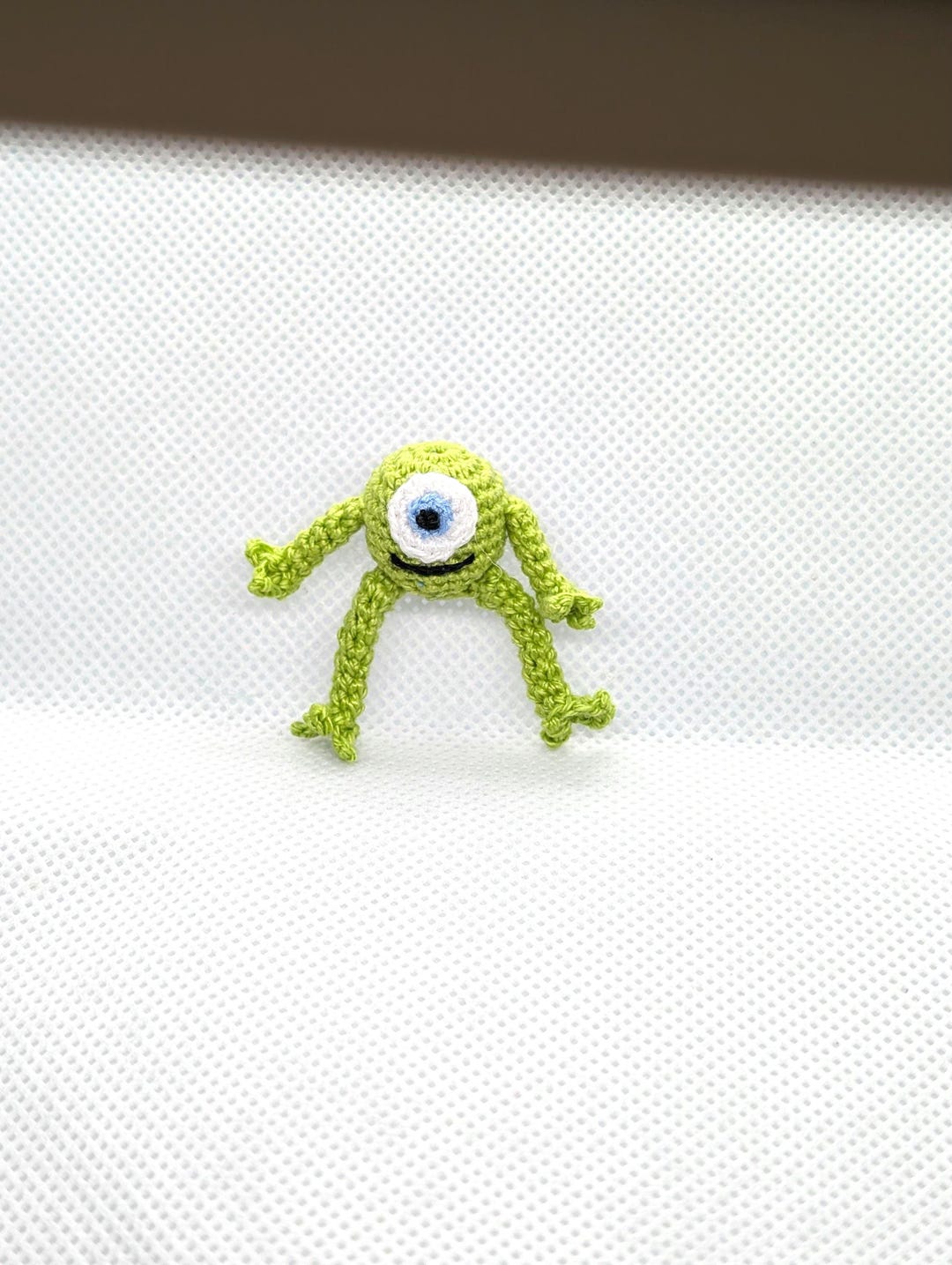 Mike Wazowski Micro Crochet Miniature Stuffed Figure Monsters Ink - Etsy