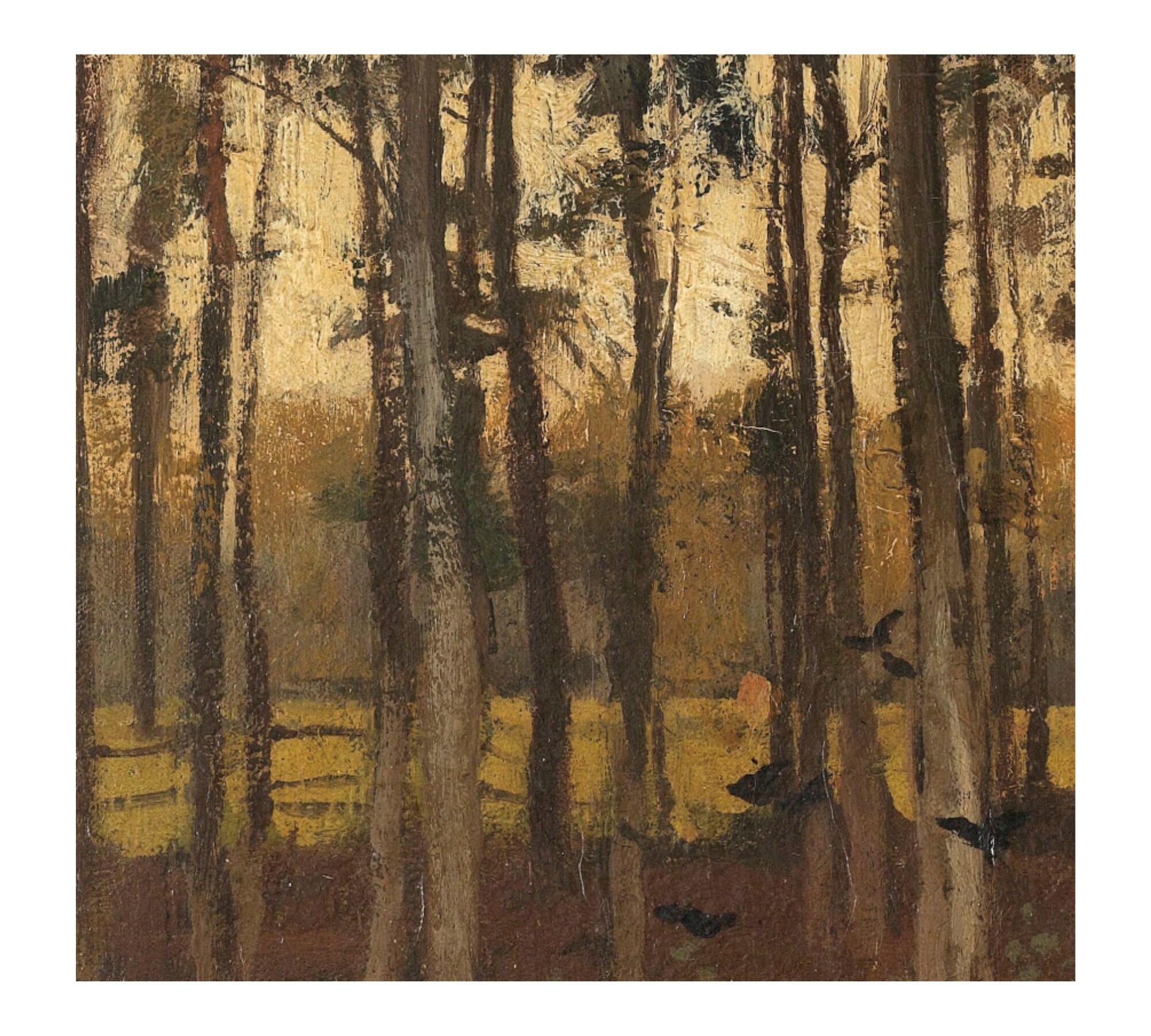 Forest View - Instant Digital Download Vintage Antique Oil Painting ...