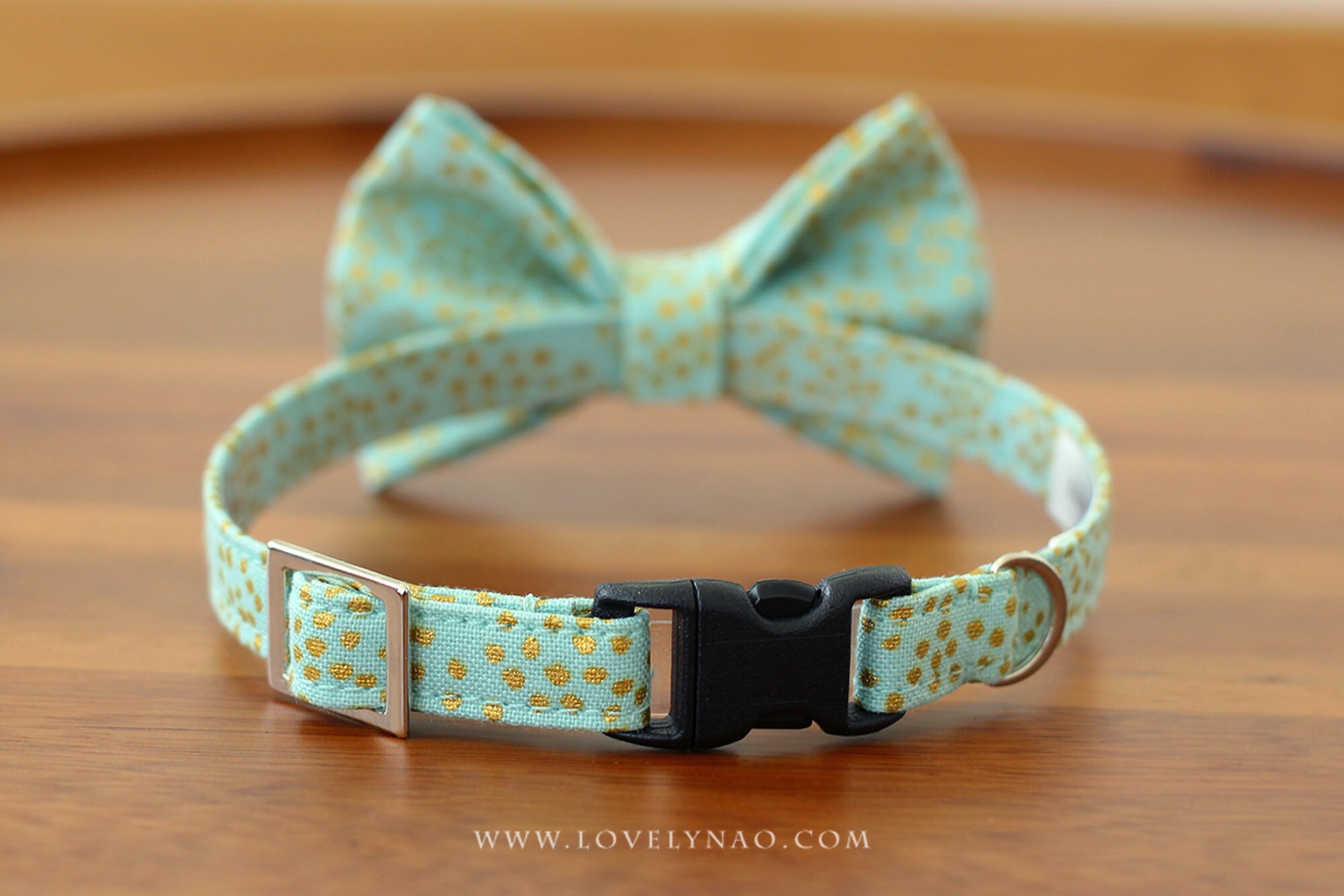 Christmas Cat Bow Tie Collar Happy Times / Holiday Cat Bow | Etsy