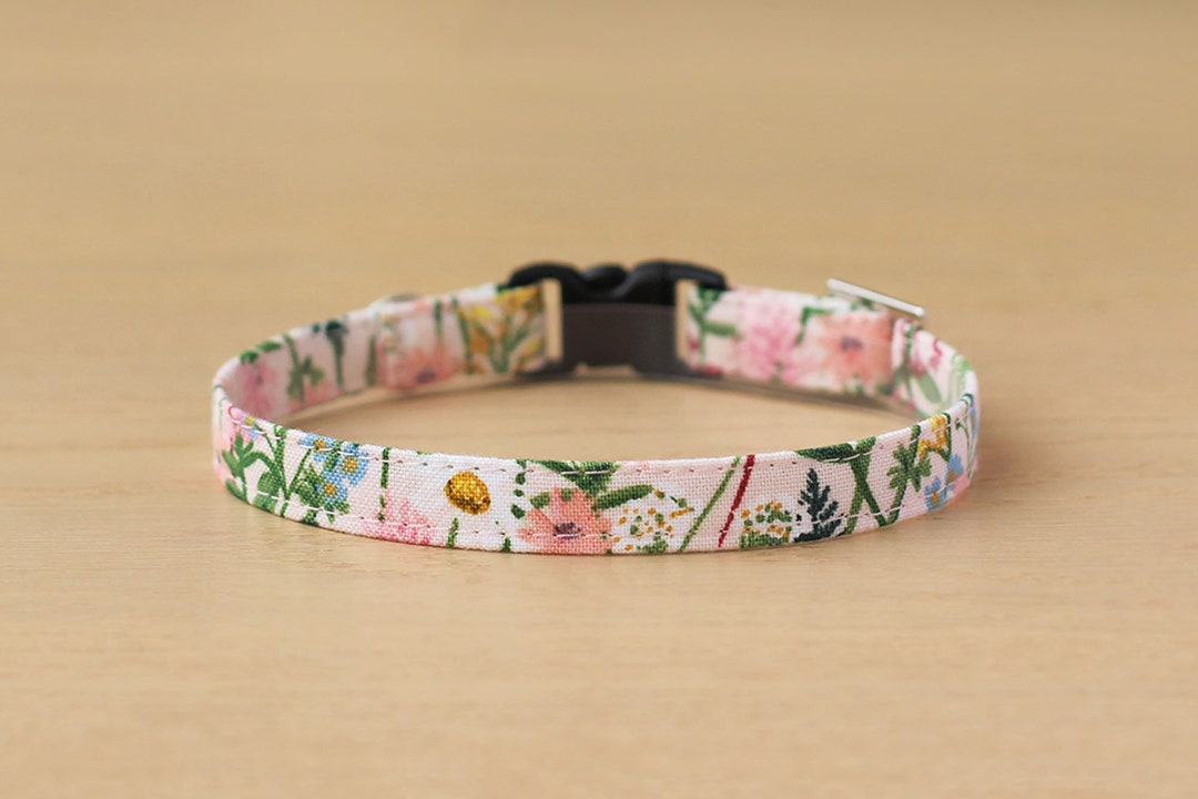 Wildflowers Cat Collar Pink / Rifle Paper Co® Cat Collar - Etsy