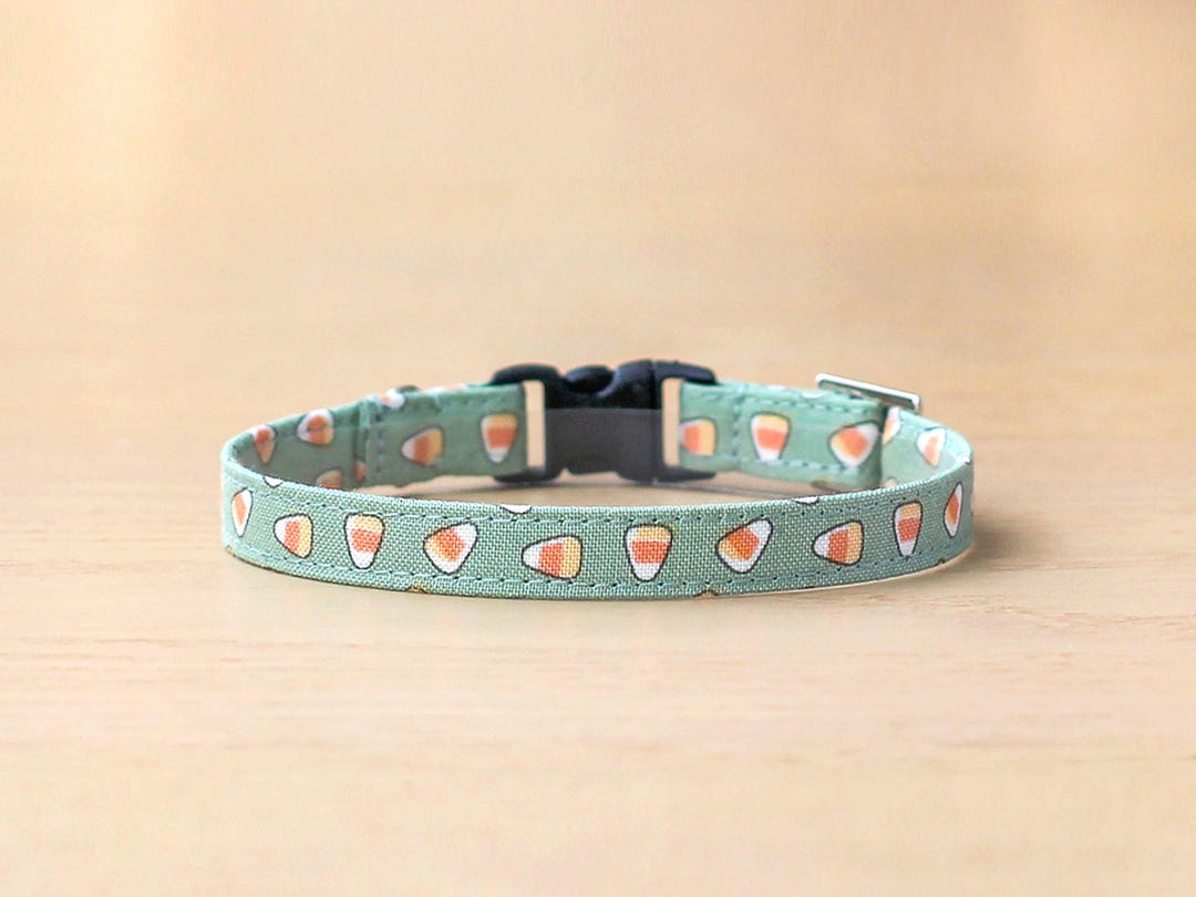 Halloween Cat Collar - Sweet Tooth (green) - Etsy