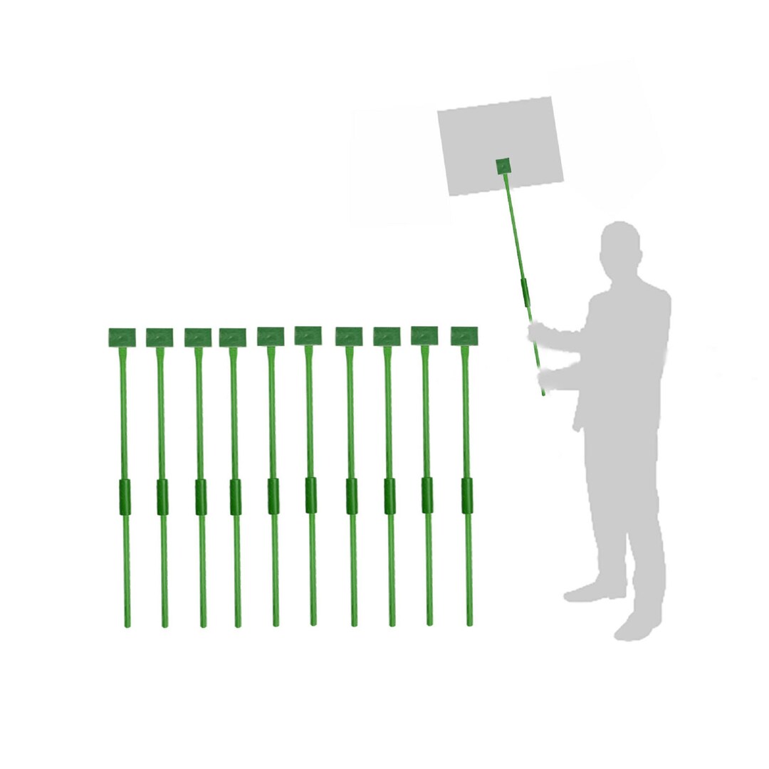 10 Psc,yard Signs Stakes Protest Sign Holders,warning Signs Support ...