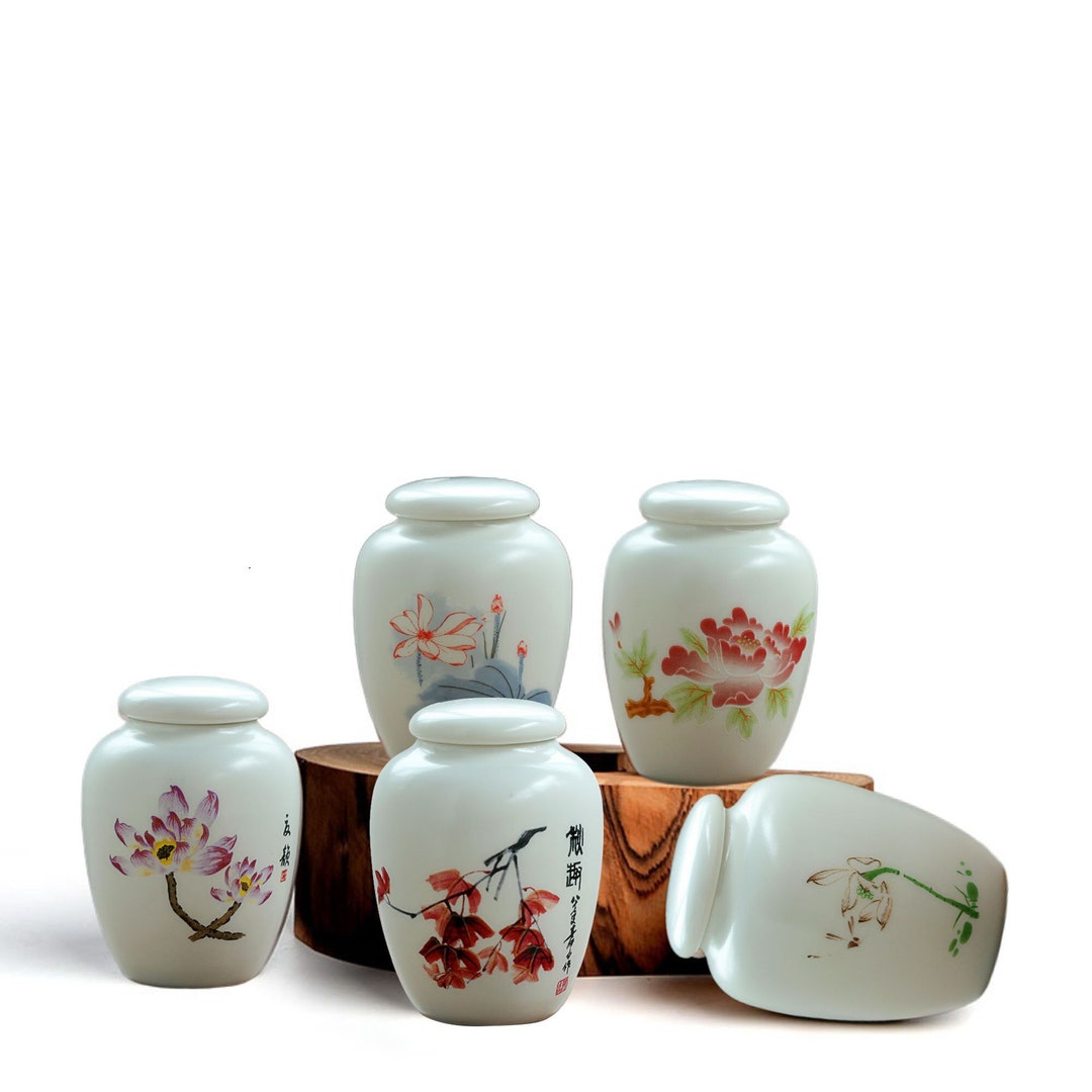 Ceramic Tea Coffee Container Cans Canister Container Handmade ...