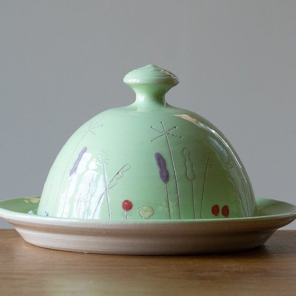 Green Butter Dish - Etsy