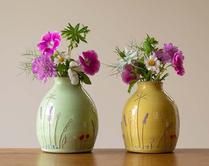 Wildflowers Small Posy Vase - Etsy