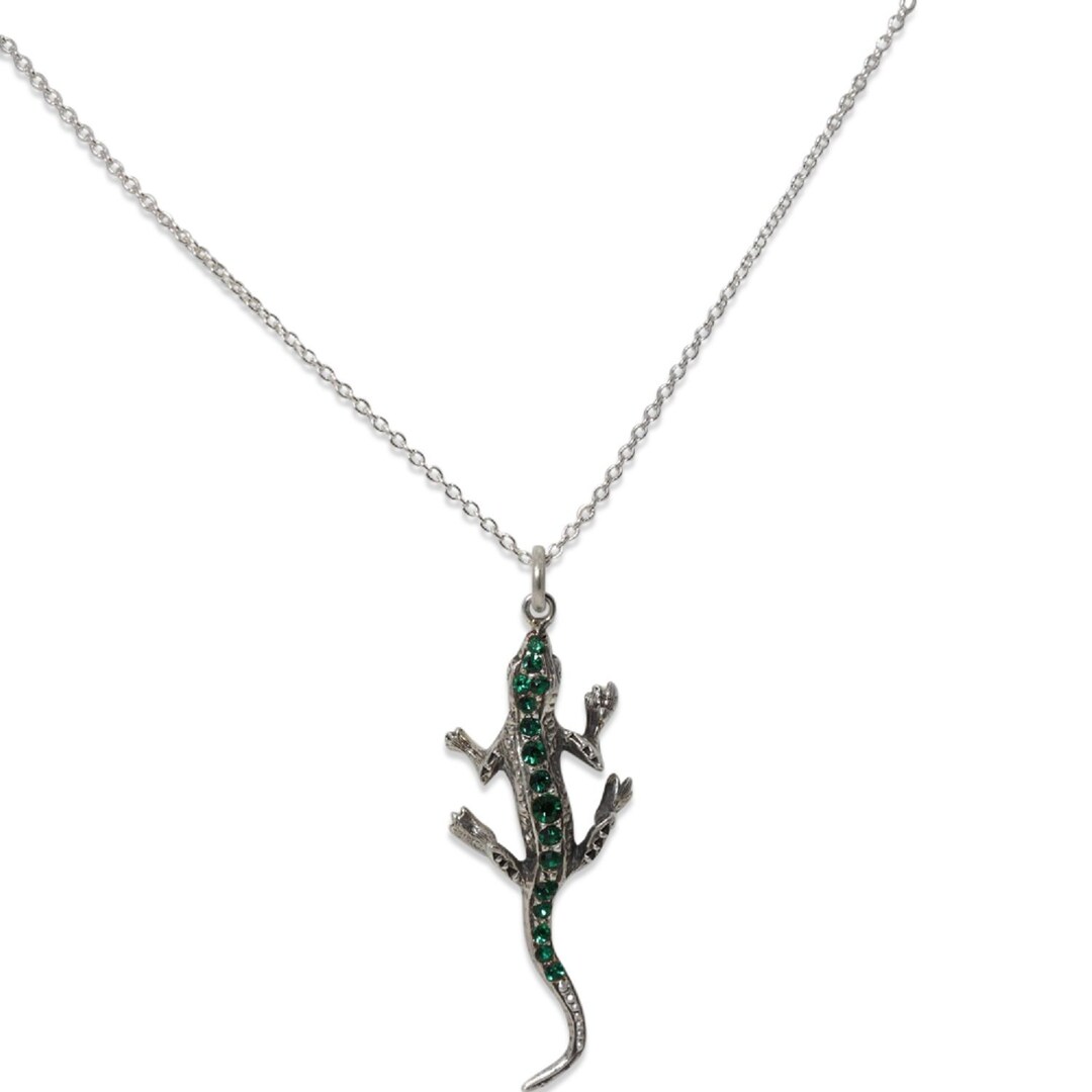 Gecko Necklace - Etsy