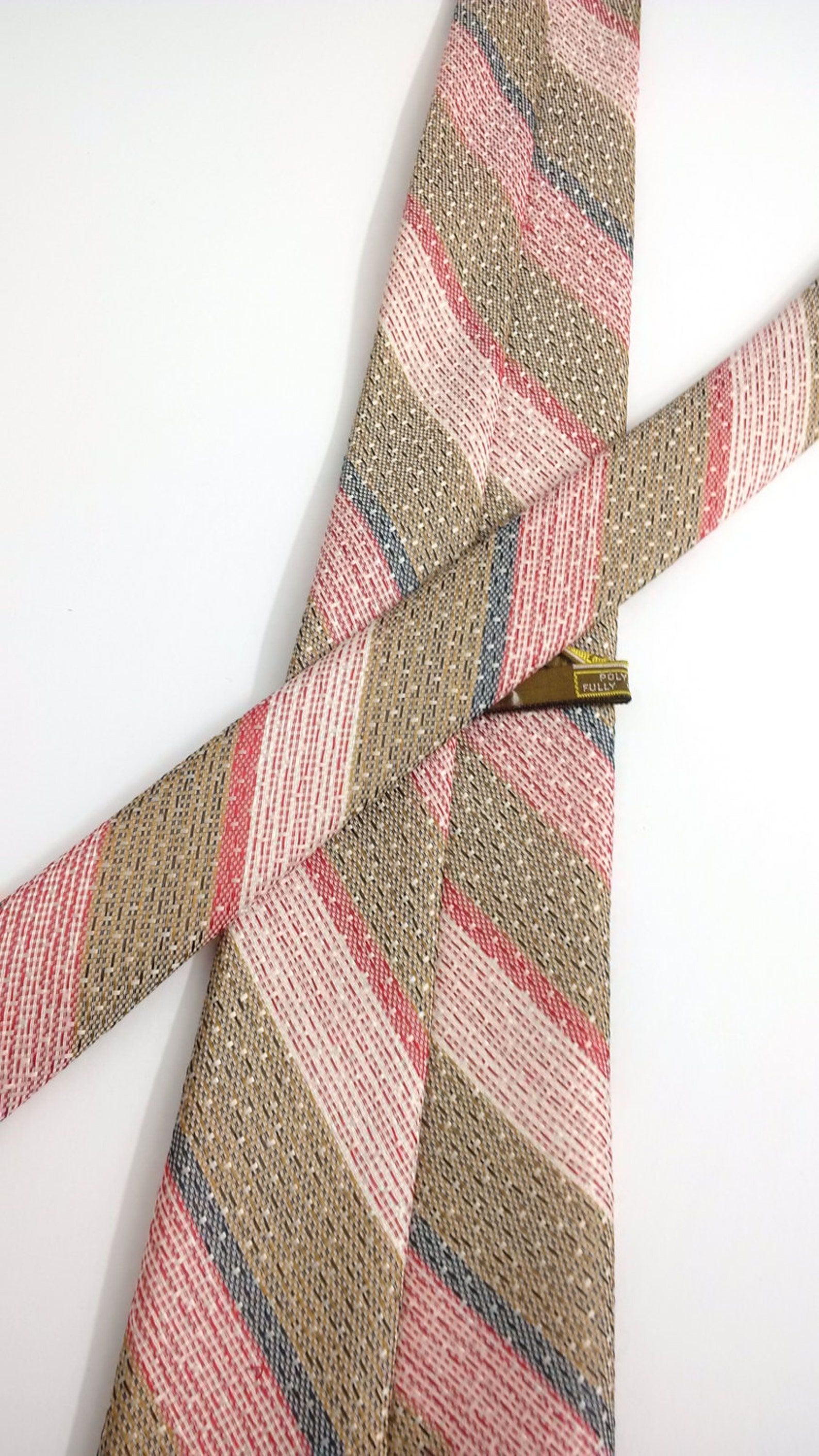 Classic Regimental // Repp Tie // Stripe Necktie // Mens Tie // Pink ...