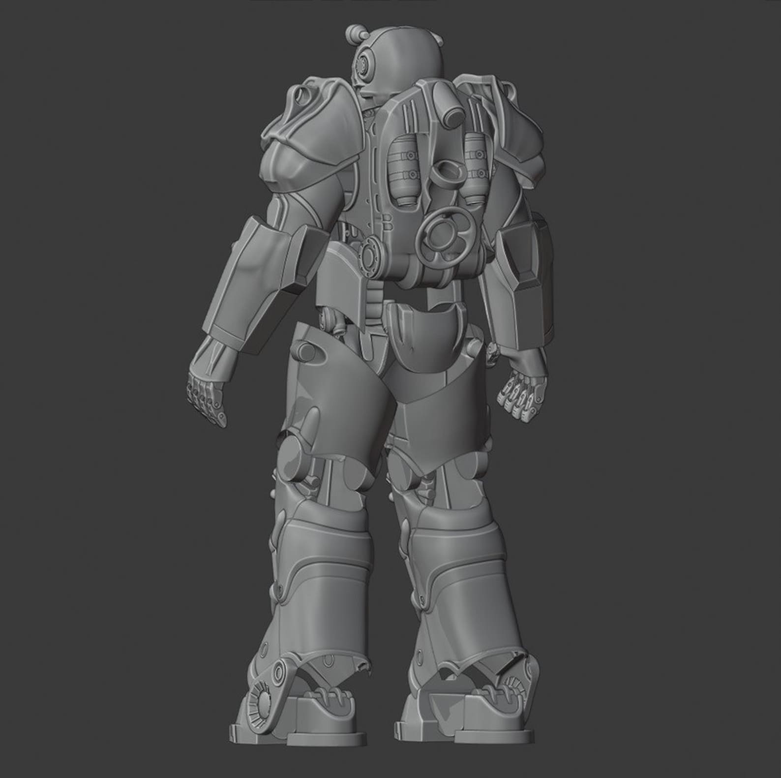 3D Model of Fallout 4 Power Armor T-60 Armor wearable suit | Etsy