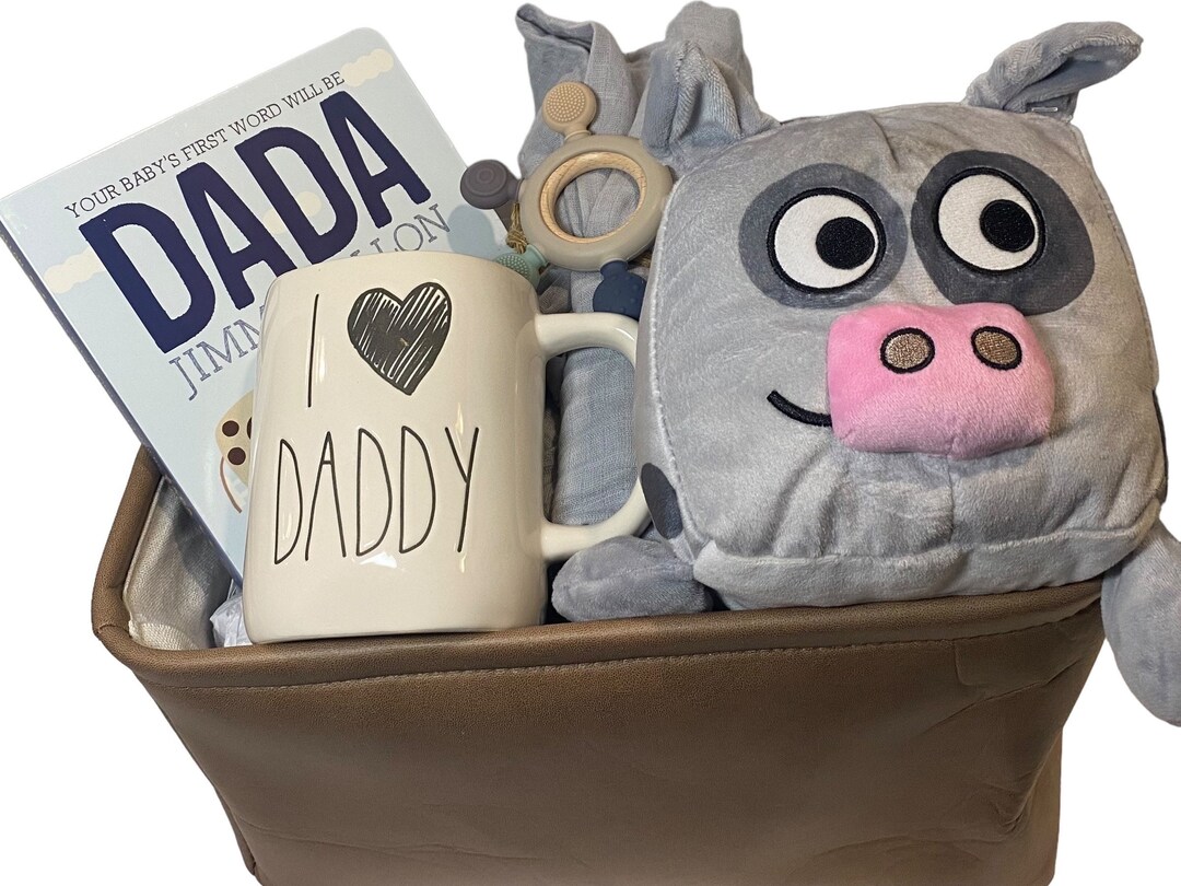 New Dad Gift Basket, Pregnancy Gift Box, New Dad and Newborn Baby Boy ...