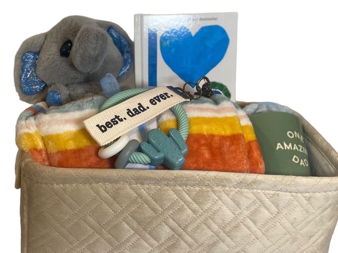 New Dad Gift Basket, Pregnancy Gift Box, New Dad and Newborn Baby Boy ...