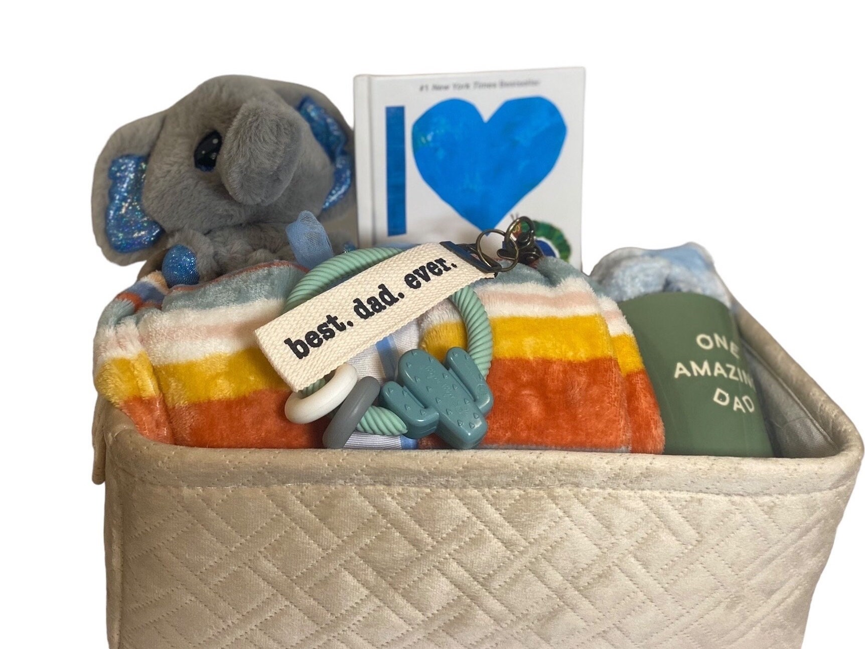 New Dad Gift Basket, Pregnancy Gift Box, New Dad and Newborn Baby Boy ...