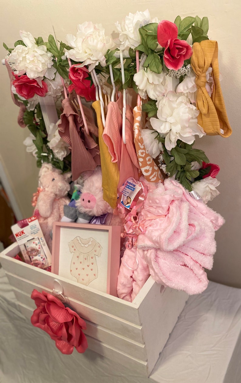 Baby Girl White Crate Closet Decorated & Filled With - Etsy