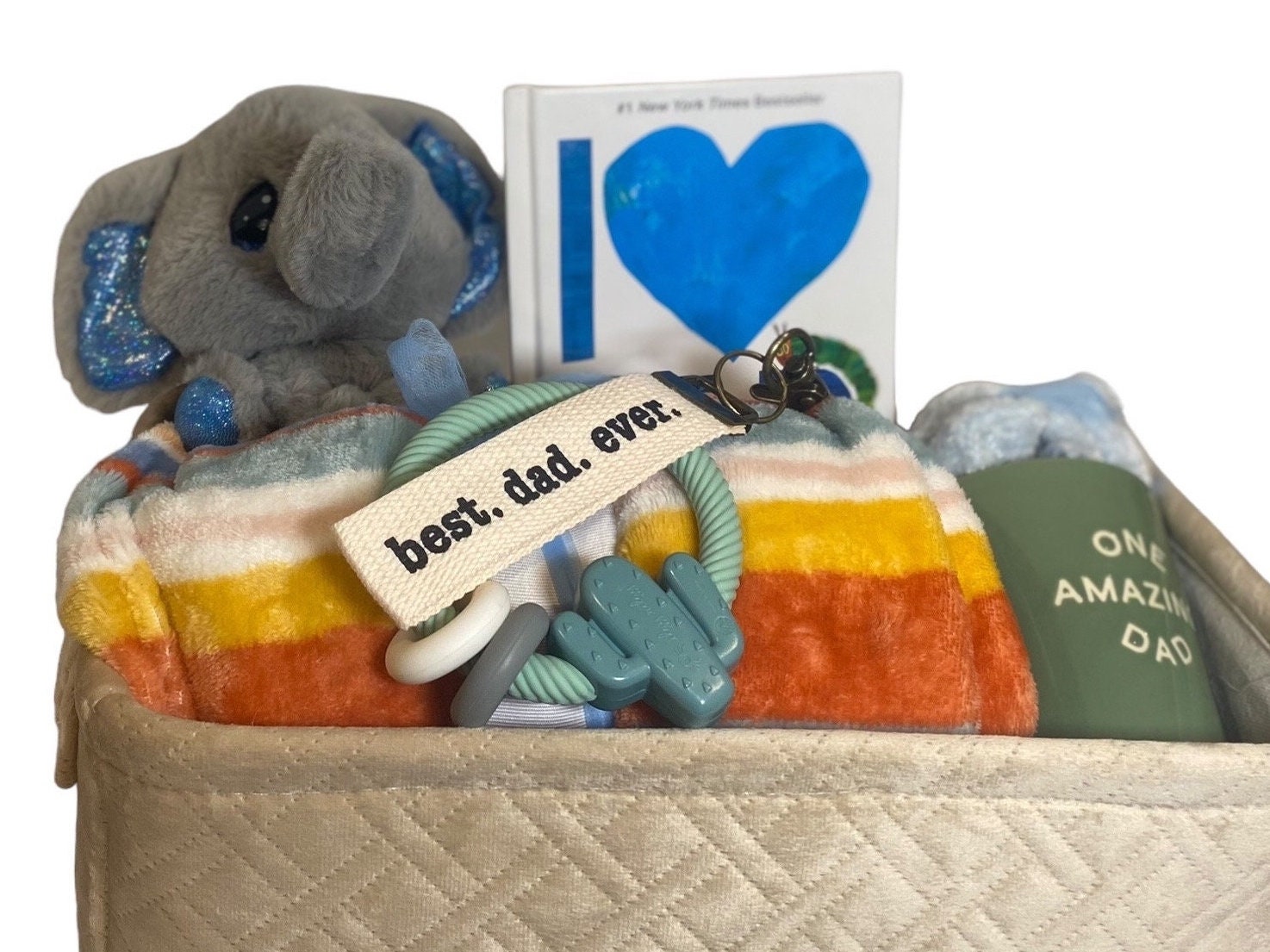 New Dad Gift Basket, Pregnancy Gift Box, New Dad and Newborn Baby Boy ...