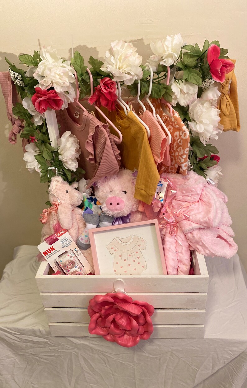 Baby Girl White Crate Closet Decorated & Filled With - Etsy