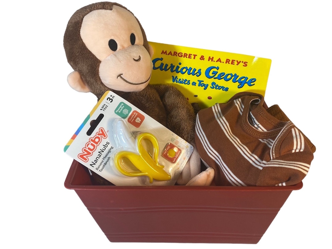 Baby Shower Gift Basket, Newborn Boy Gift Box, New Baby Book Box, New ...