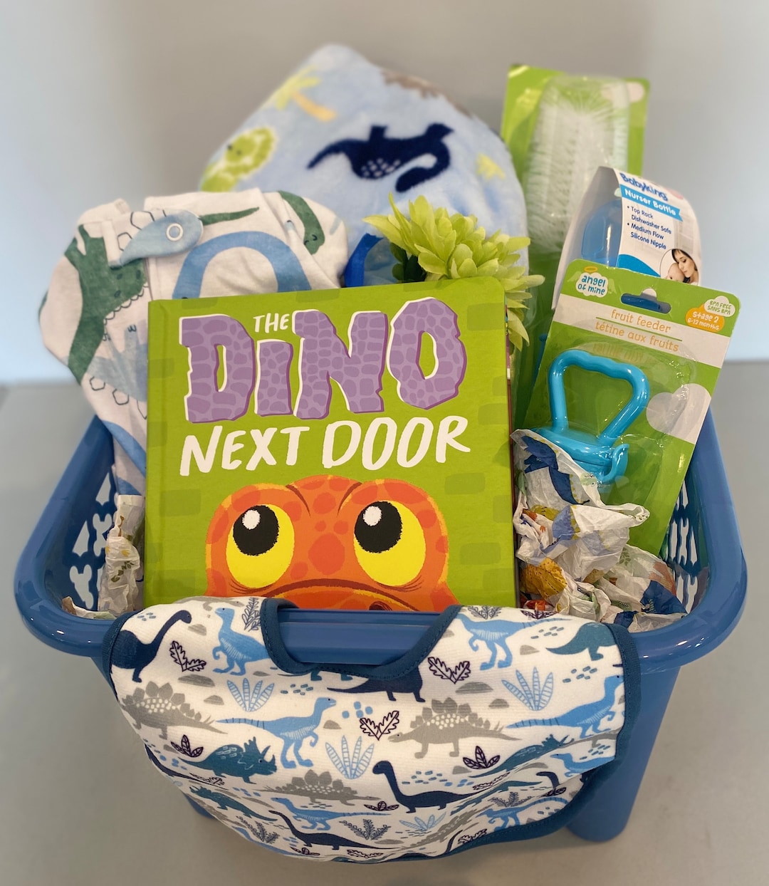 The Dino Next Door Book Basket Cuddle up With Little One to - Etsy
