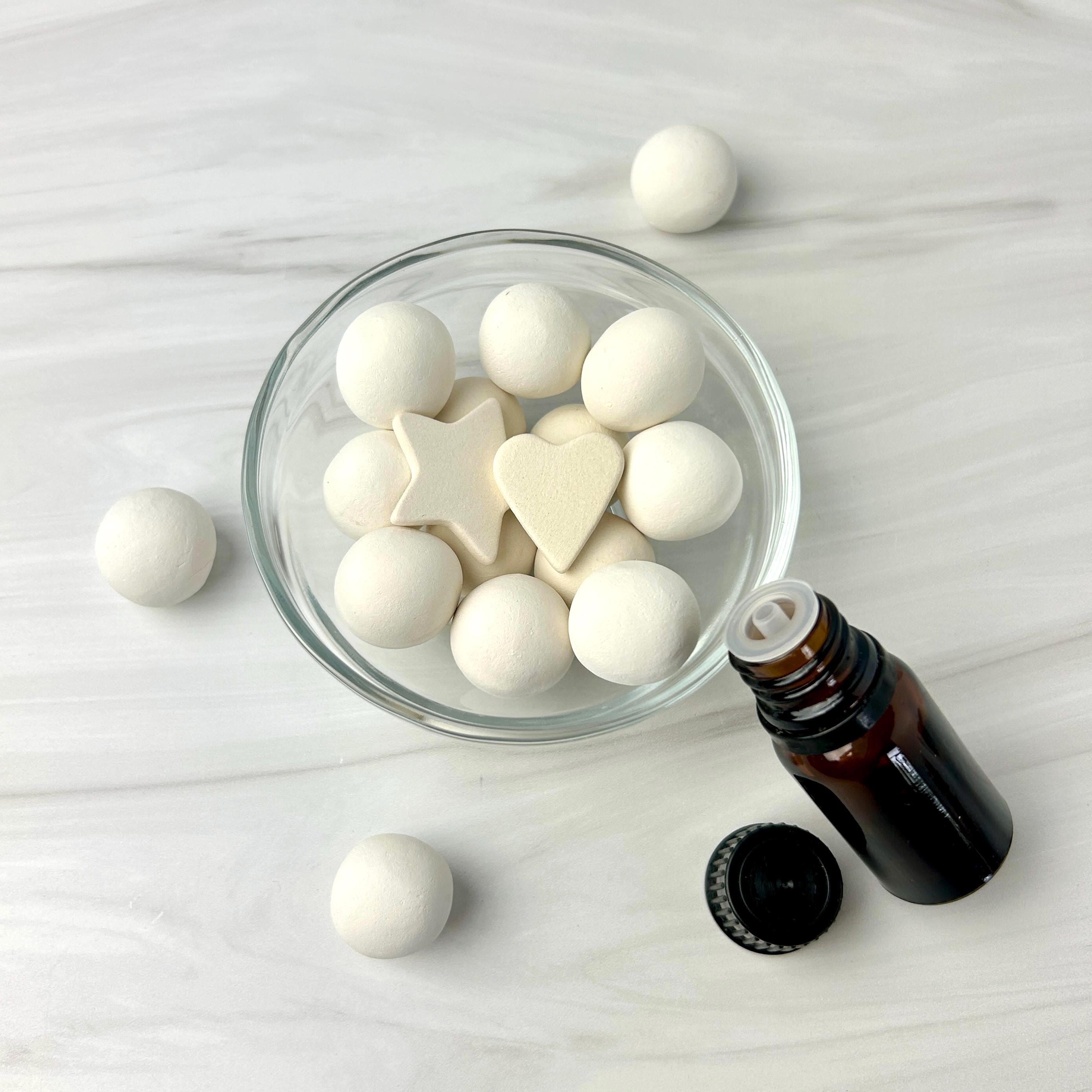 Clay Essential Oil Diffuser Stones: Heart or Star Desk Decor - Etsy