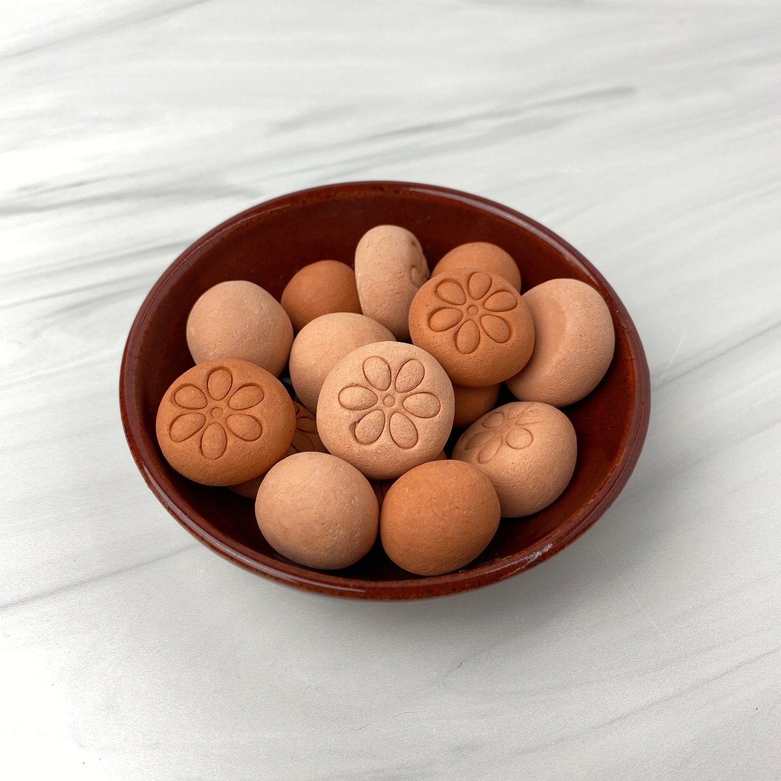 Clay Essential Oil Diffuser Stones: Terra Cotta Mix the | Etsy