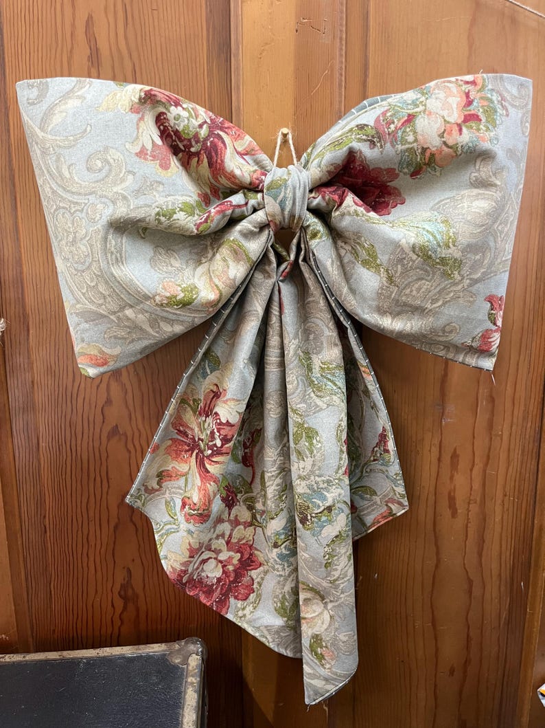 Large Handcrafted Bow for Front Door - Etsy