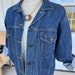 Vintage Needlework Back Denim Jacket - Etsy