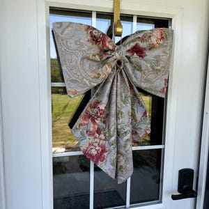 Large Handcrafted Bow for Front Door - Etsy