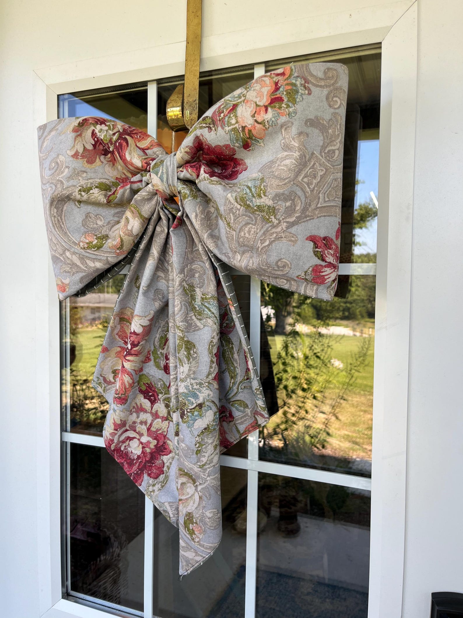 Large Handcrafted Bow for Front Door - Etsy
