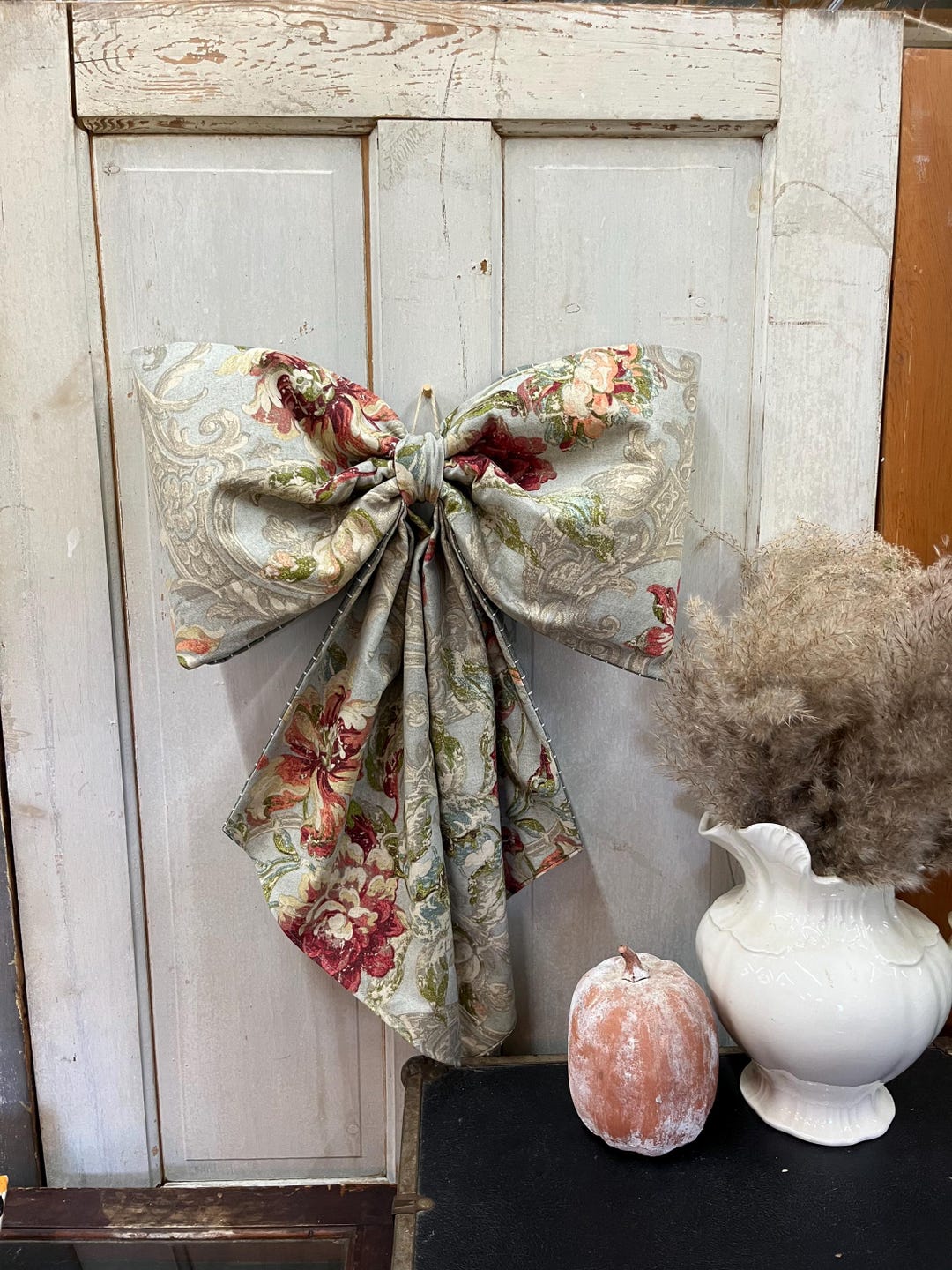 Large Handcrafted Bow for Front Door - Etsy