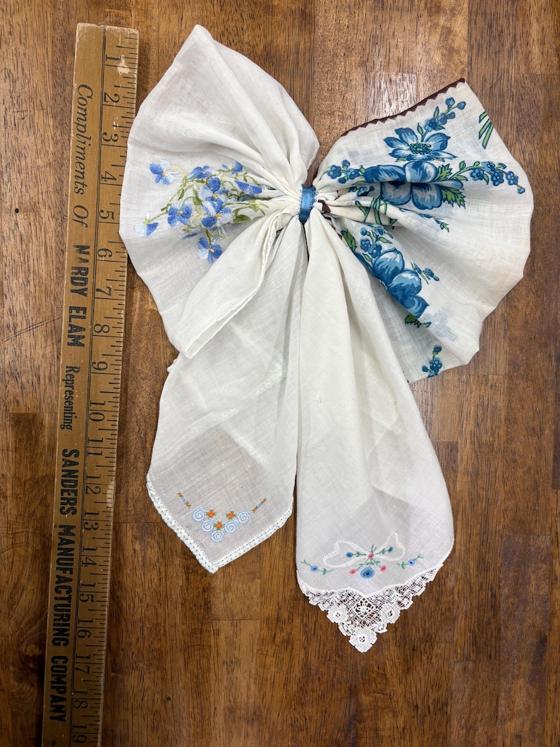 Vintage Hanky Bows - Etsy