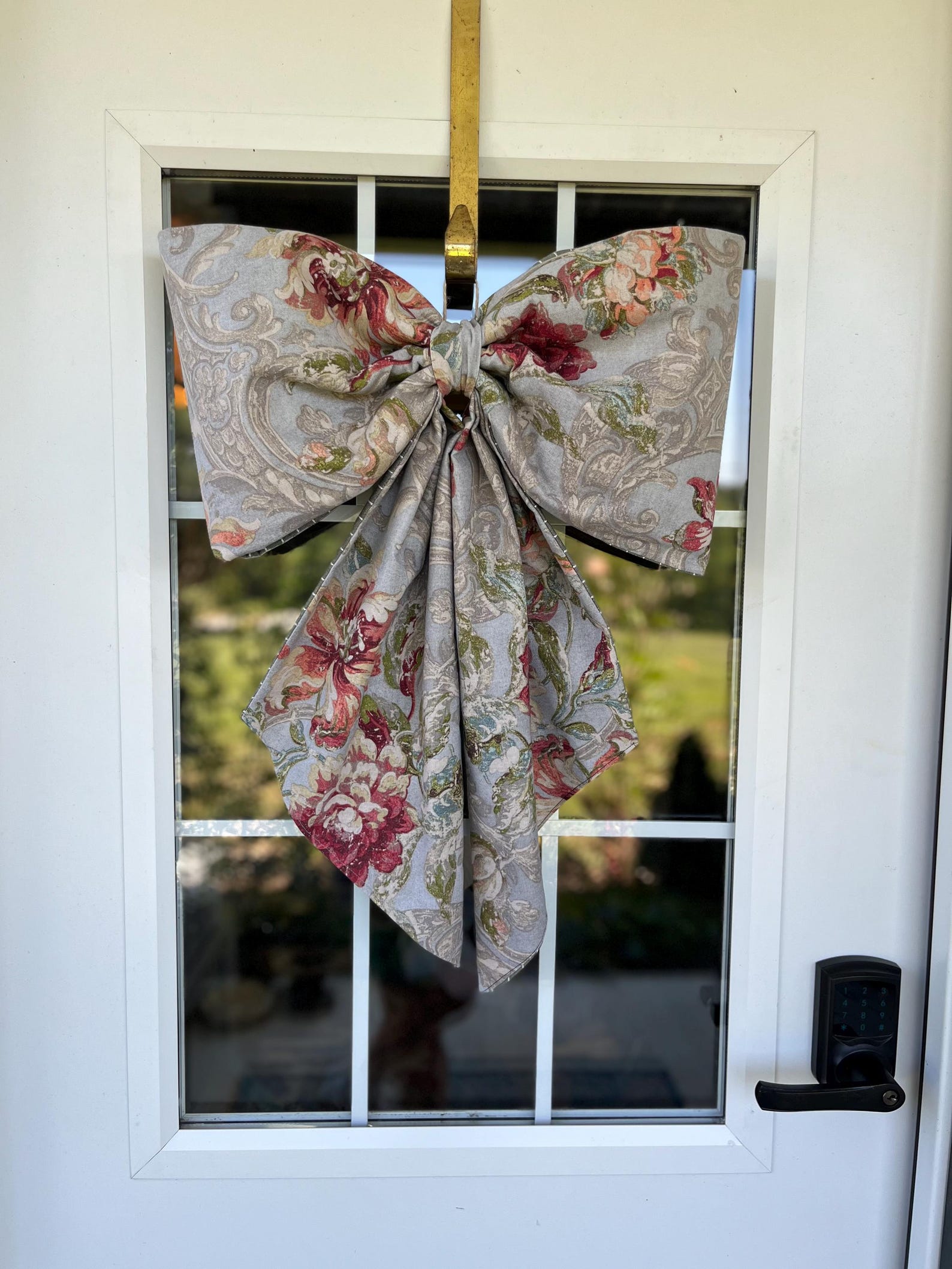 Large Handcrafted Bow for Front Door - Etsy