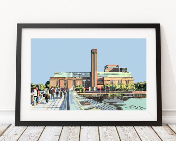Tate Modern London Art Print - Etsy