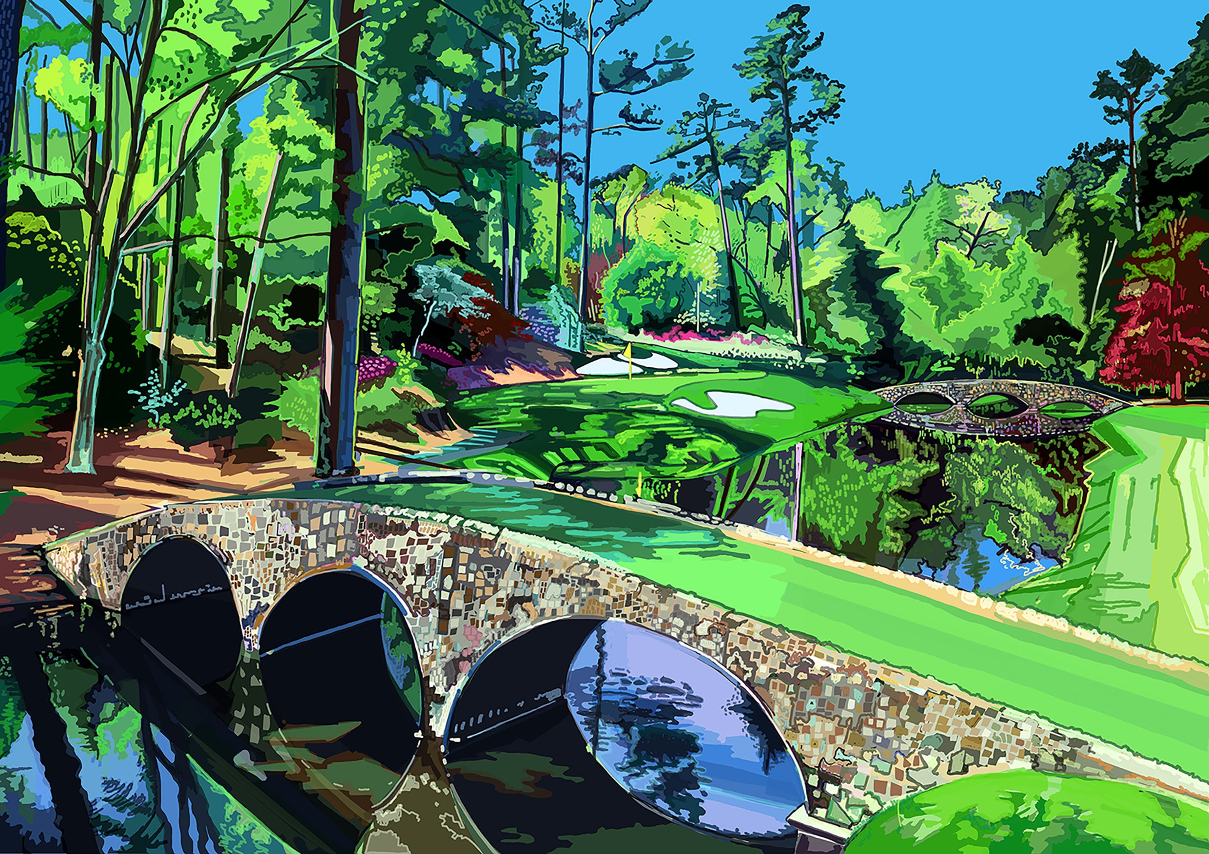 Amen Corner at Augusta National Golf Club, Georgia (GA), USA Sports ...