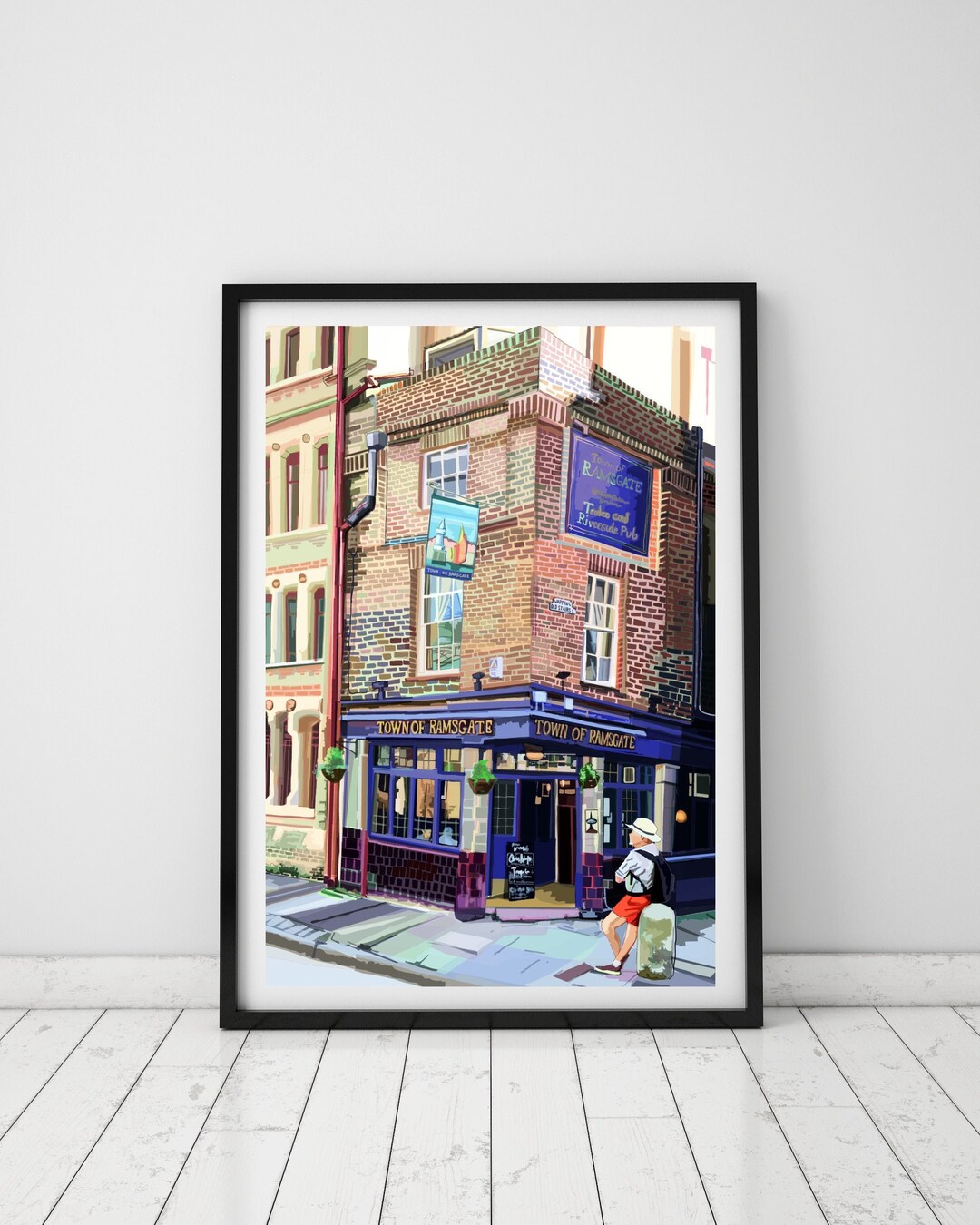 Town of Ramsgate Pub, Wapping, East London Illustration Art Print - Etsy