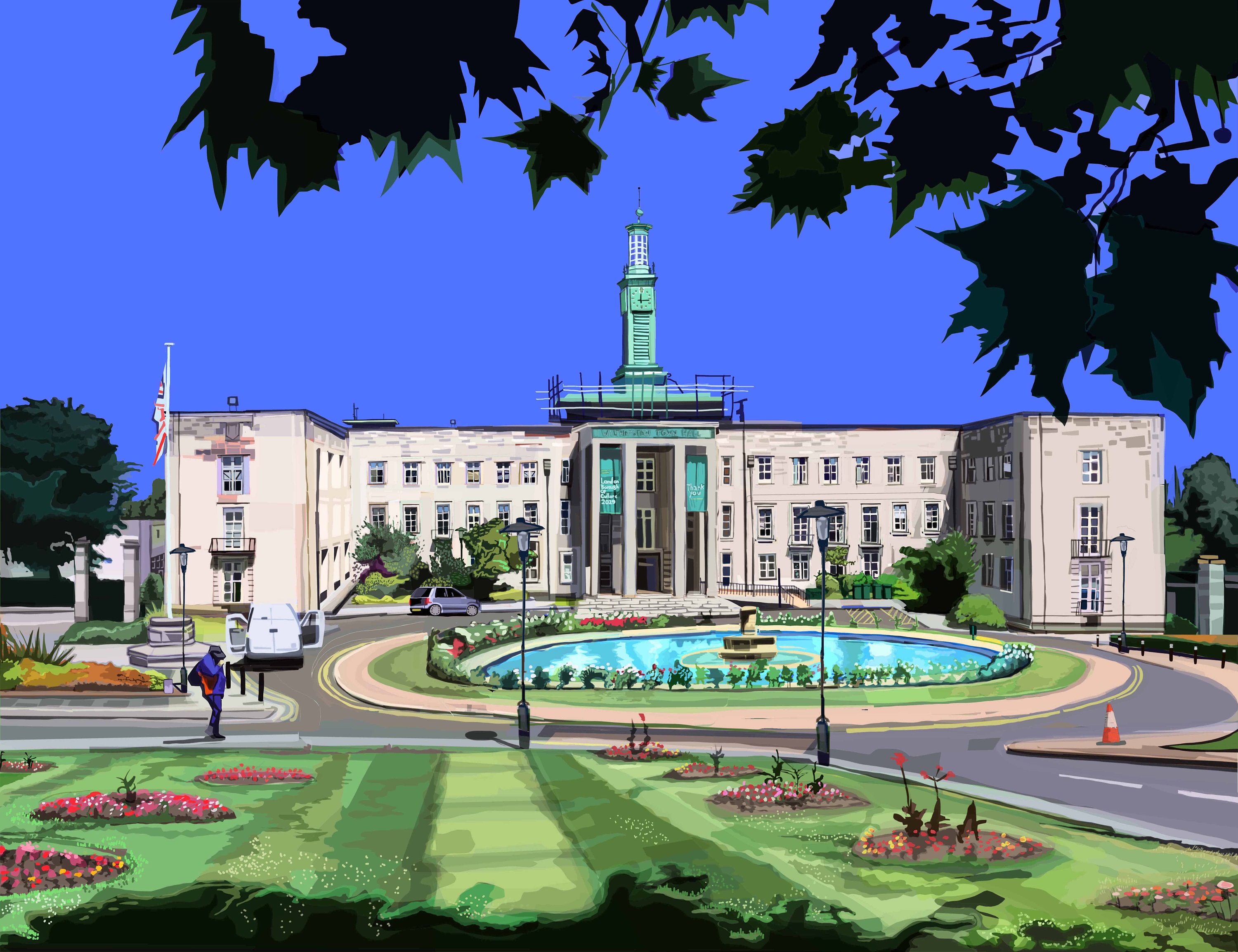 Waltham Forest Town Hall Walthamstow East London - Etsy UK