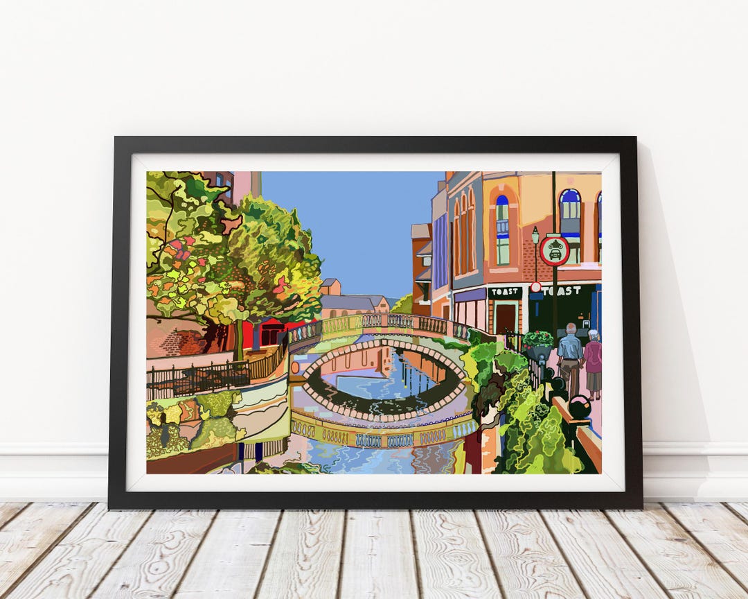 Stone Bridge, Chelmsford, Essex, England Illustration Art Print - Etsy