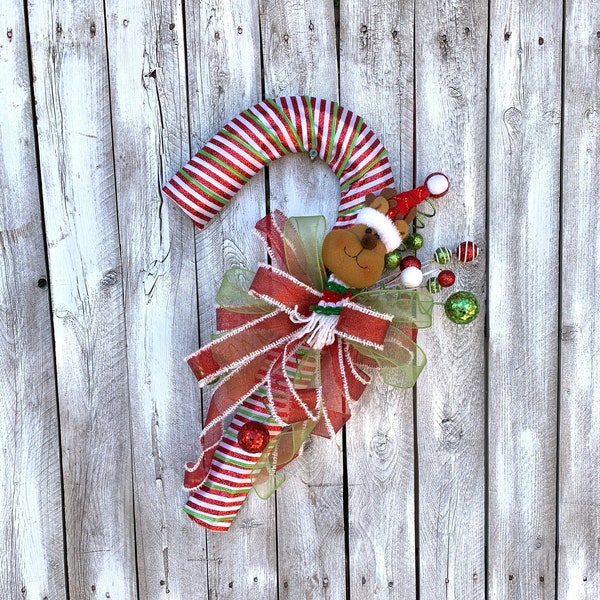 Candy Cane Tree Topper - Etsy