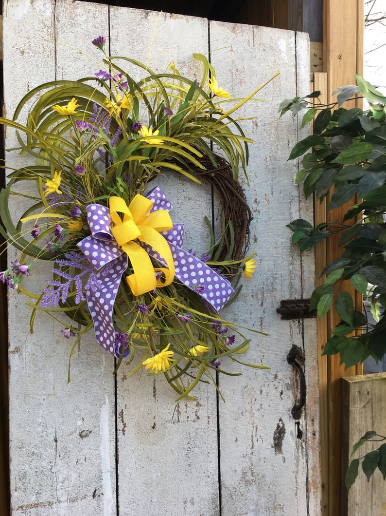 Spring Summer Grapevine Wreath Spring Wreaths for Front Door - Etsy