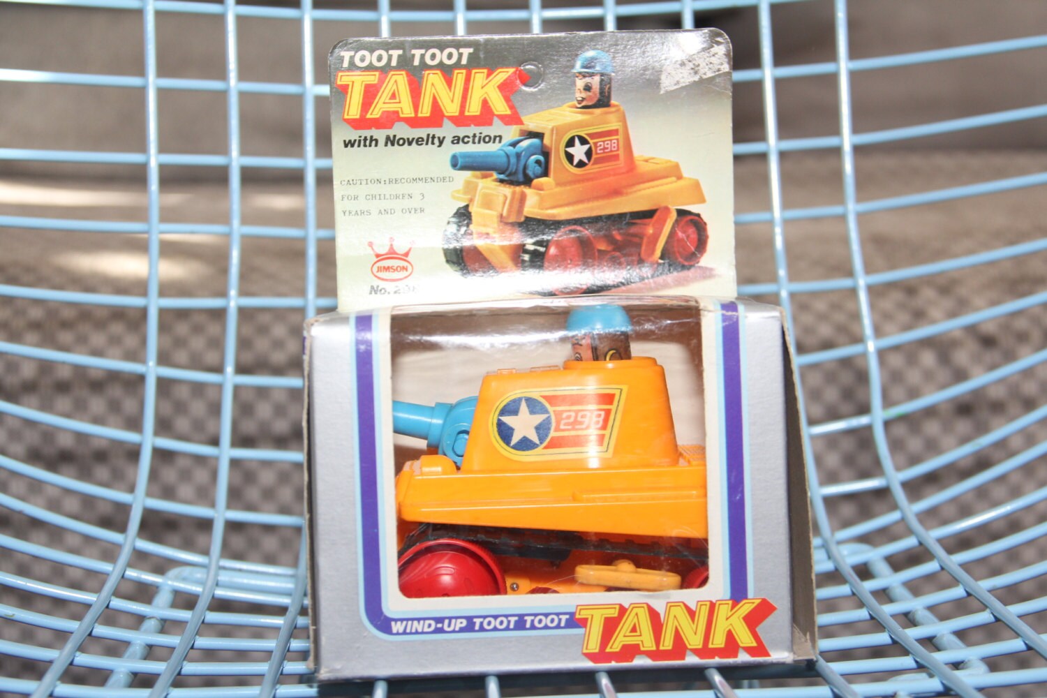 Tank Toot Toot 1980s Windup Toy in Box Cute Toot Toot Tomy Style ...
