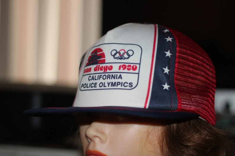 1980 Police Hat San Diego California Police Olympics Trucker | Etsy