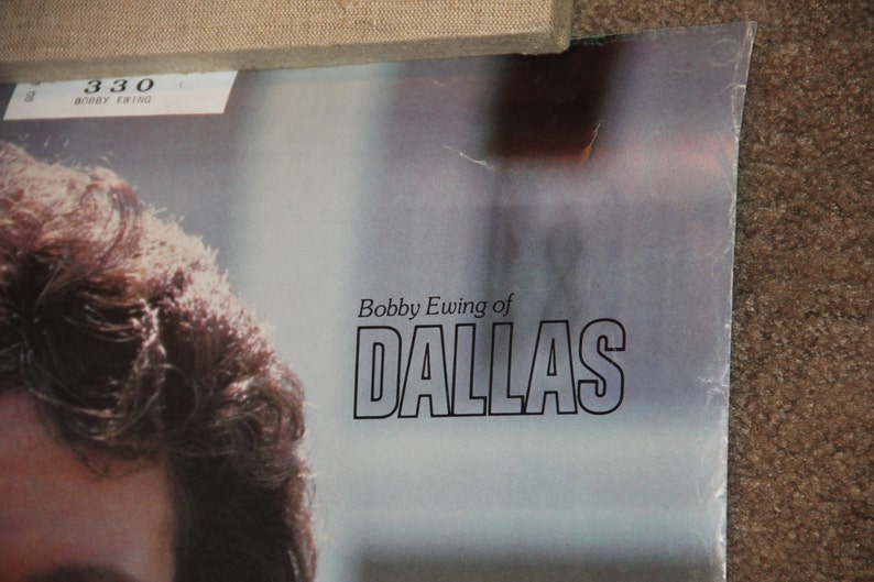 BOBBY EWING From DALLAS 1980 Tv Show Jumbo Promotional Poster Brother ...