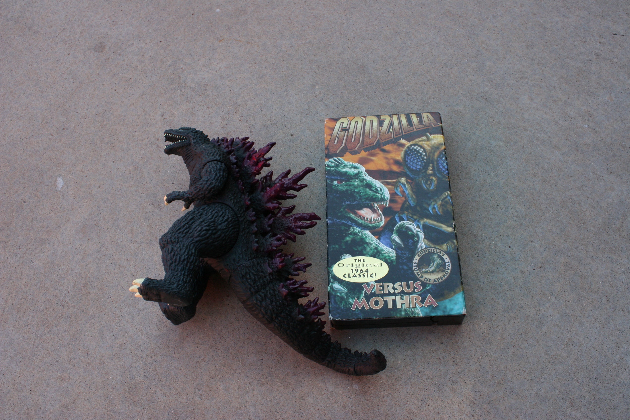 Old GODZILLA Versus Mothra VHS Movie From the 1960s + a Godzilla Toy - Etsy